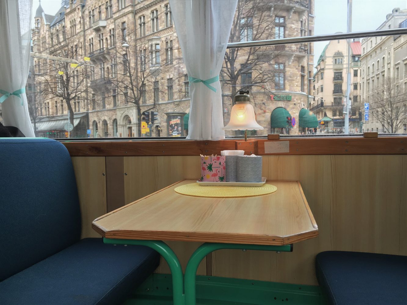 Cafe Tram Interior | The Little Adventurer